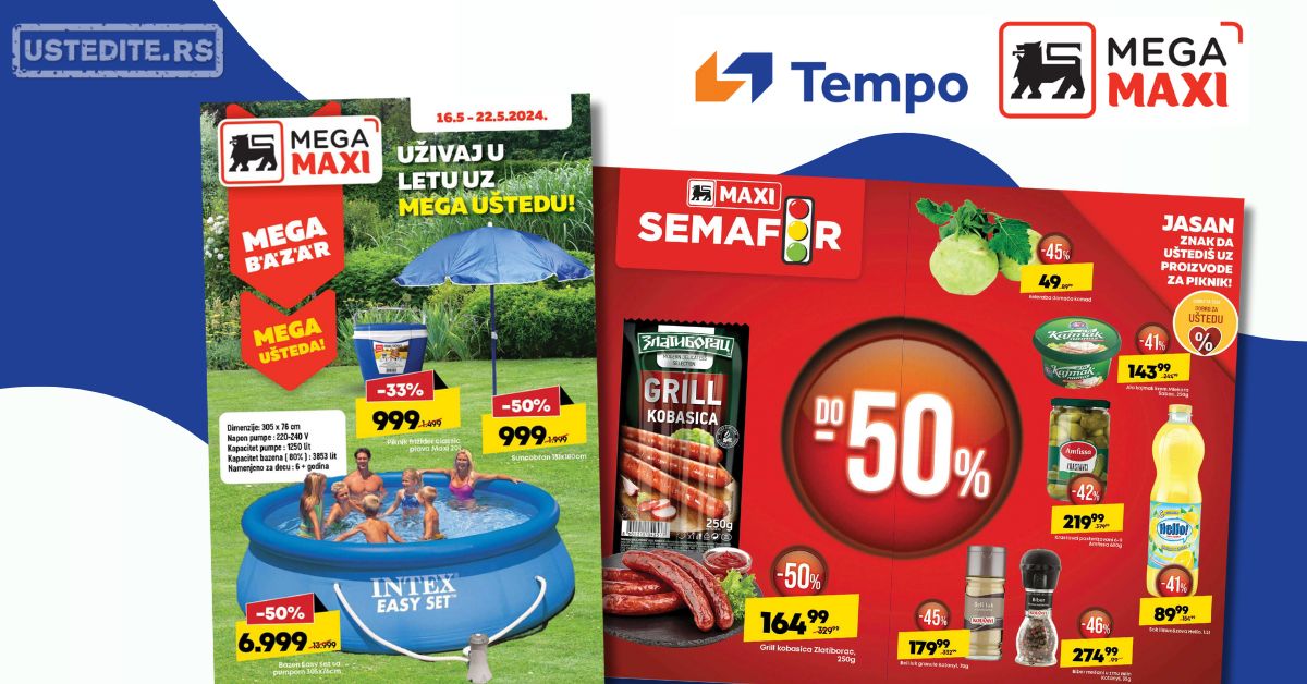 Tempo & Mega Maxi katalog 16-22.5.2024. - ustedite.rs