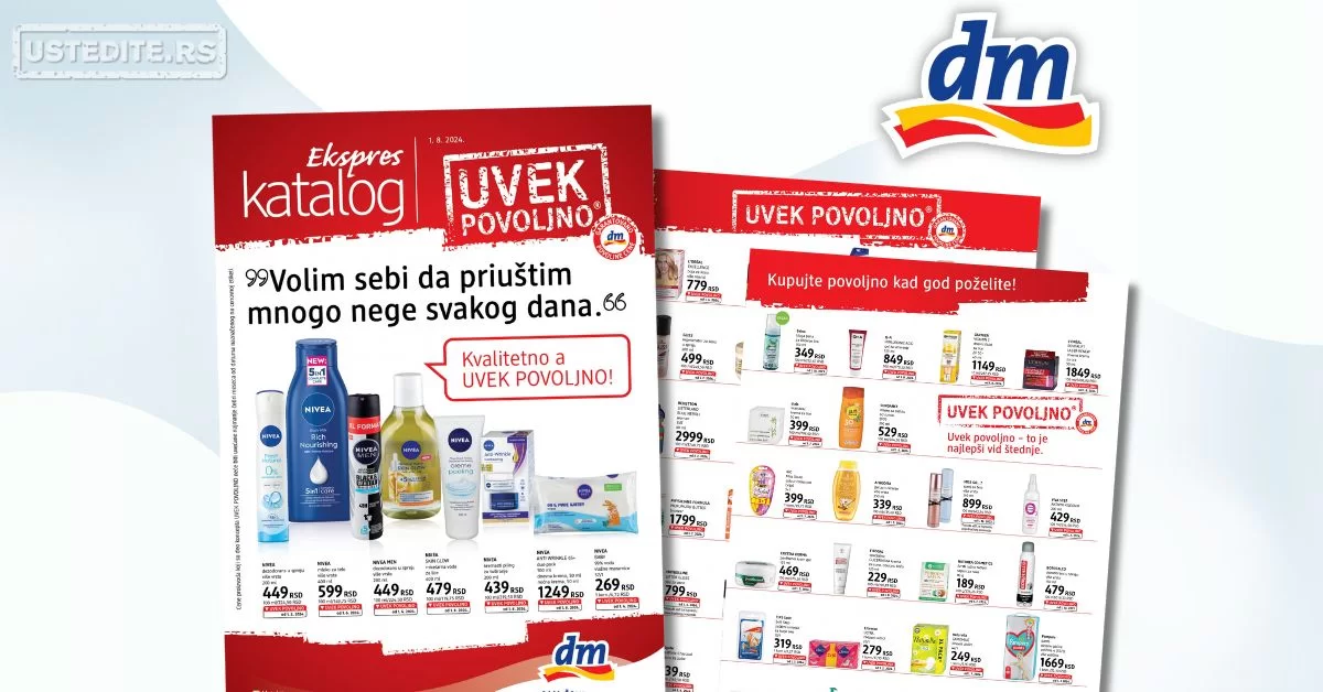 dm Express katalog avgust 2024. - ustedite.rs