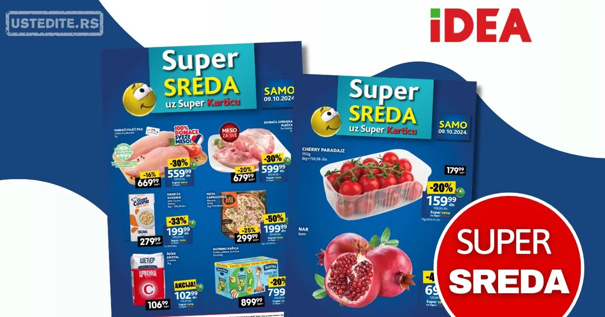 Idea katalog SUPER SREDA 9.10.2024. - ustedite.rs