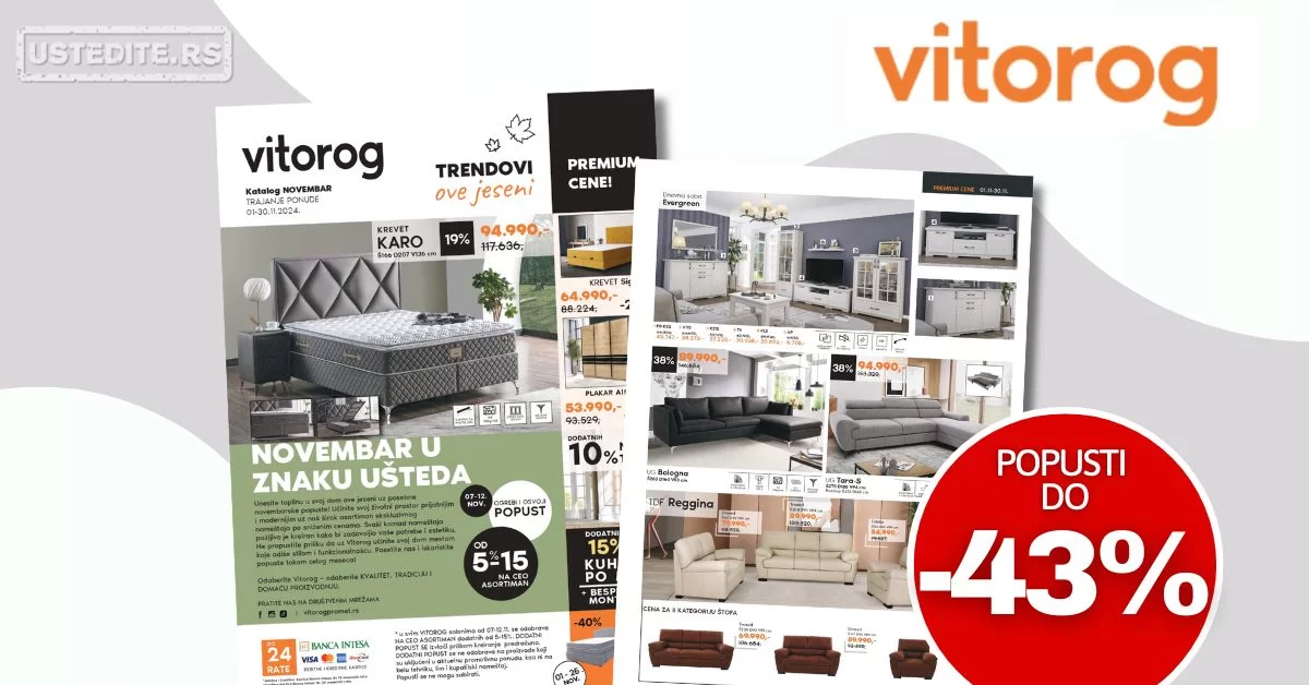 Vitorog katalog NOVEMBAR 2024. - ustedite.rs