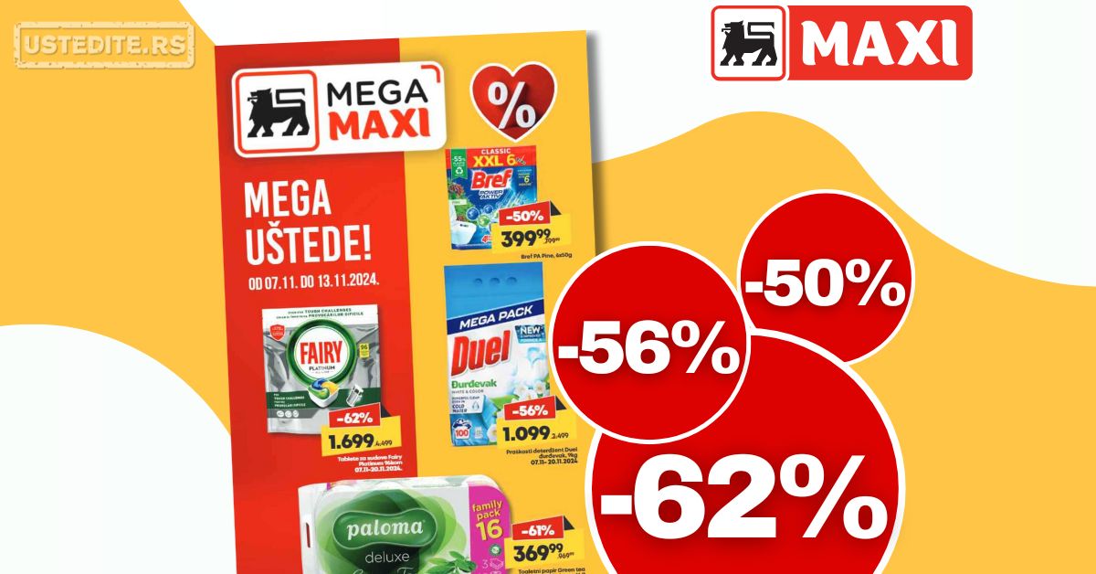 Mega Maxi katalog 7-13.11.2024. - ustedite.rs
