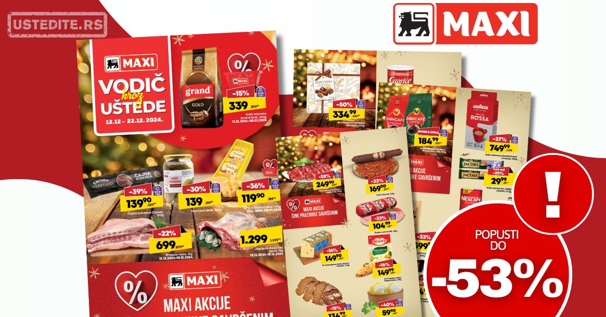 Mega Maxi katalog 12-22.12.2024. - ustedite.rs