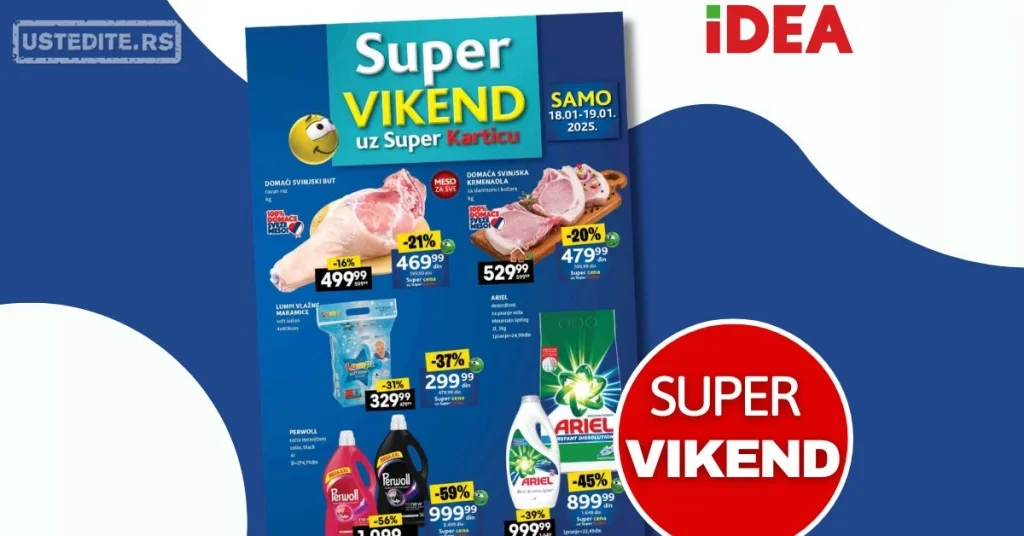 Idea VIKEND AKCIJA 18-19.1.2025. - ustedite.rs