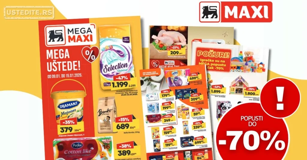 Mega Maxi katalog 9-15.1.2025. - ustedite.rs