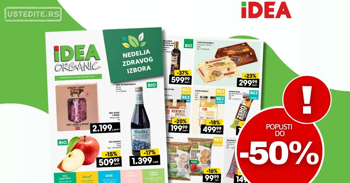 Idea katalog ORGANIC 20-26.2.2025. - ustedite.rs