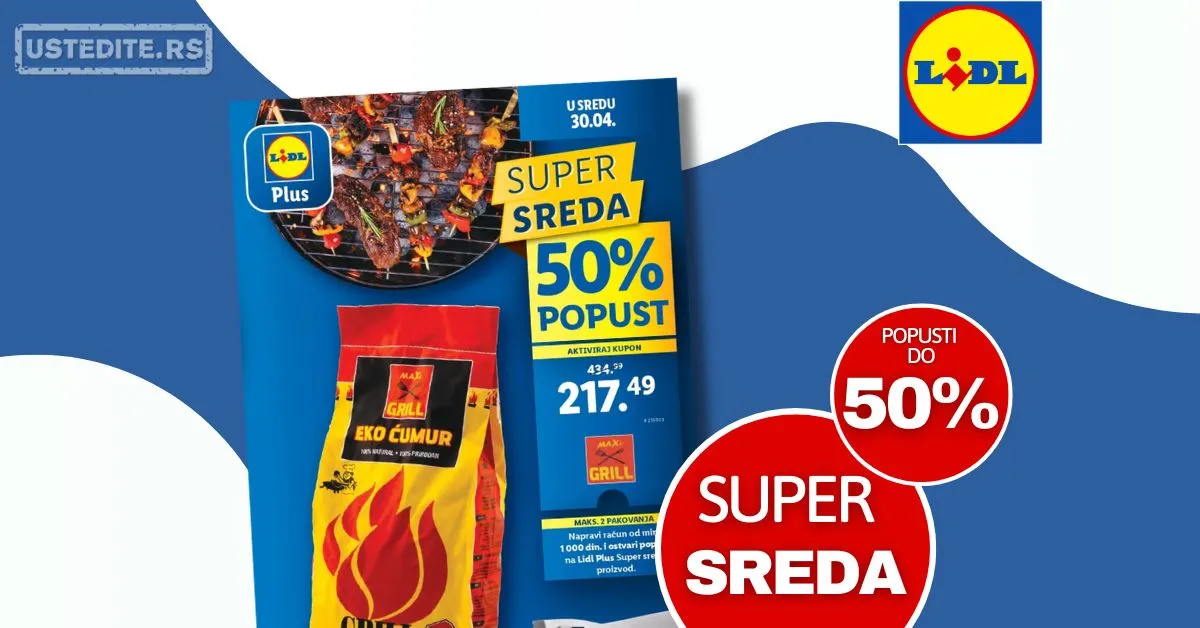 Lidl SUPER SREDA 30.4.2025. - ustedite.rs
