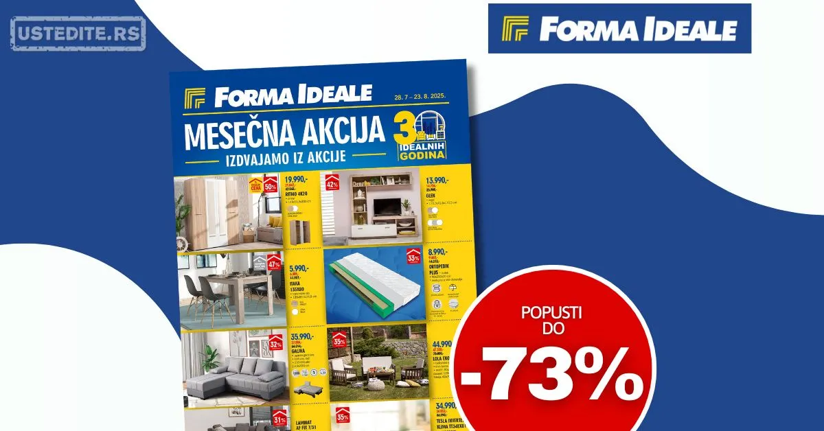 Forma Ideale katalog 28.7-23.8.2025. - ustedite.rs