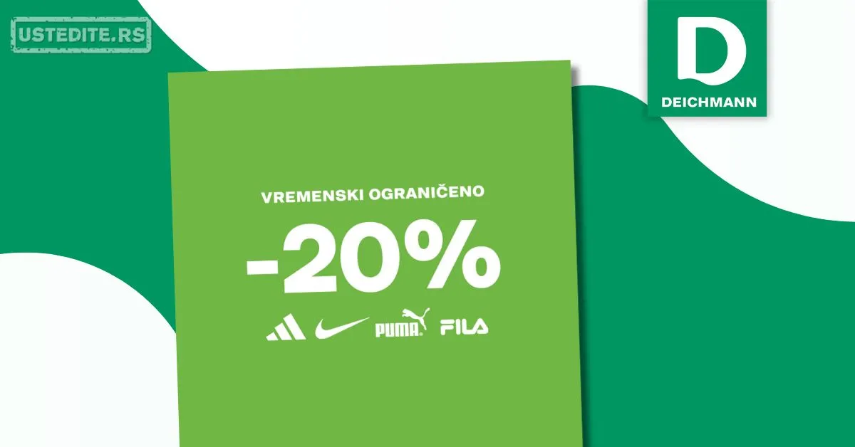 Deichmann TOP SNIŽENJE 4-8.9.2025. - ustedite.rs