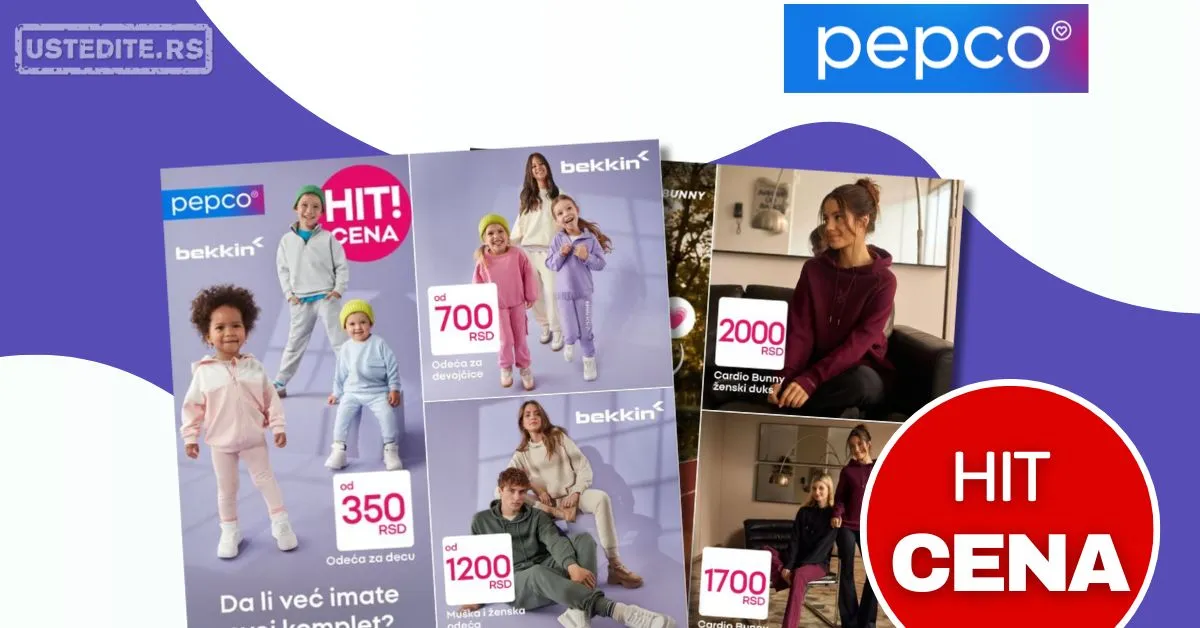 Pepco SPORTSKI KOMPLETI 4-17.9.2025. - ustedite.rs