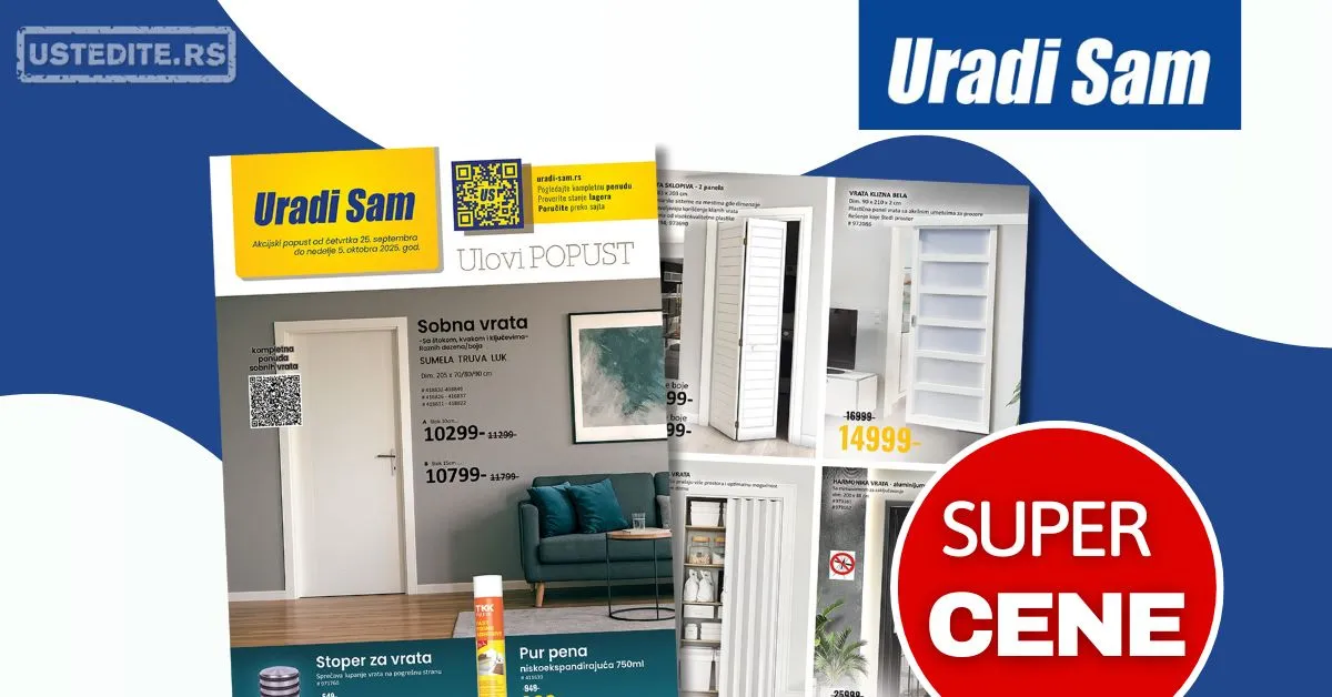 Uradi Sam katalog 25.9-5.10.2025. - ustedite.rs