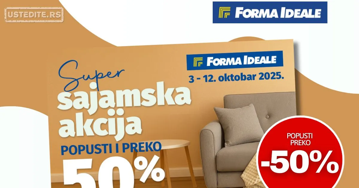 Forma Ideale AKCIJA 3-12.10.2025. - ustedite.rs