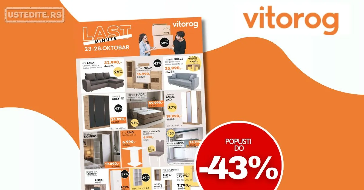 Vitorog katalog LAST MINUTE 23-28.10.2025. - ustedite.rs