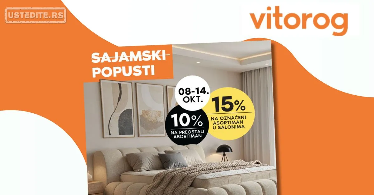 Vitorog SAJAMSKI POPUSTI 8-14.10.2025. - ustedite.rs