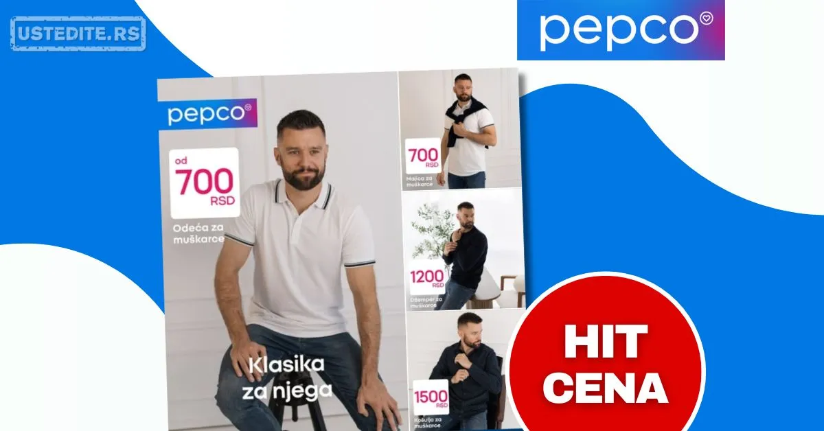 Pepco MUŠKA ODEĆA - novembar 2025. - ustedite.rs