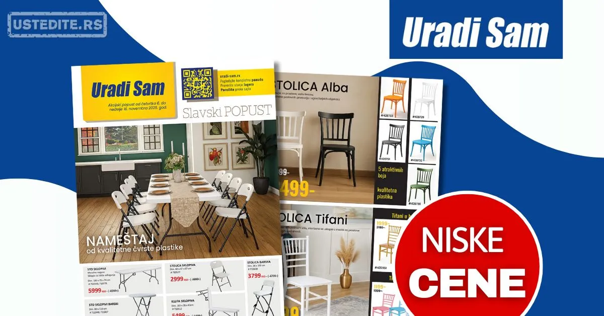 Uradi Sam katalog 6-16.11.2025. - ustedite.rs