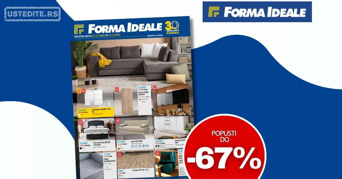 Forma Ideale katalog 17.11-13.12.2025. - ustedite.rs