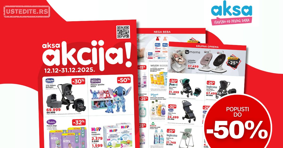 Aksa katalog 12-31.12.2025. - ustedite.rs