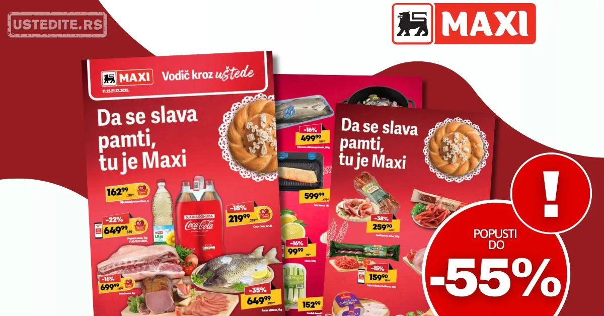 Maxi katalog 11-21.12.2025. - ustedite.rs