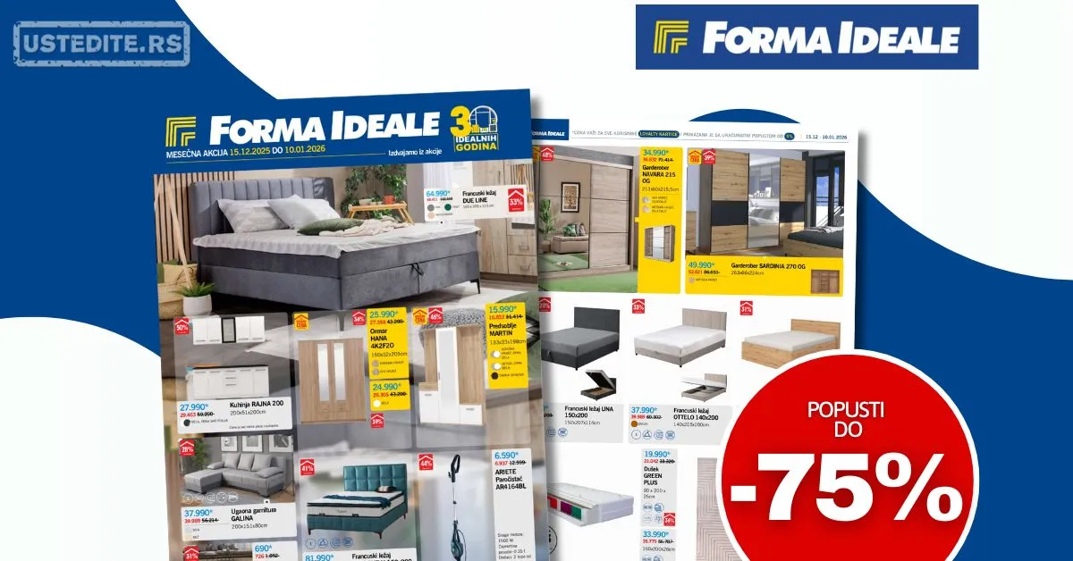 Forma Ideale katalog 15.12.2025-10.1.2026. - ustedite.rs