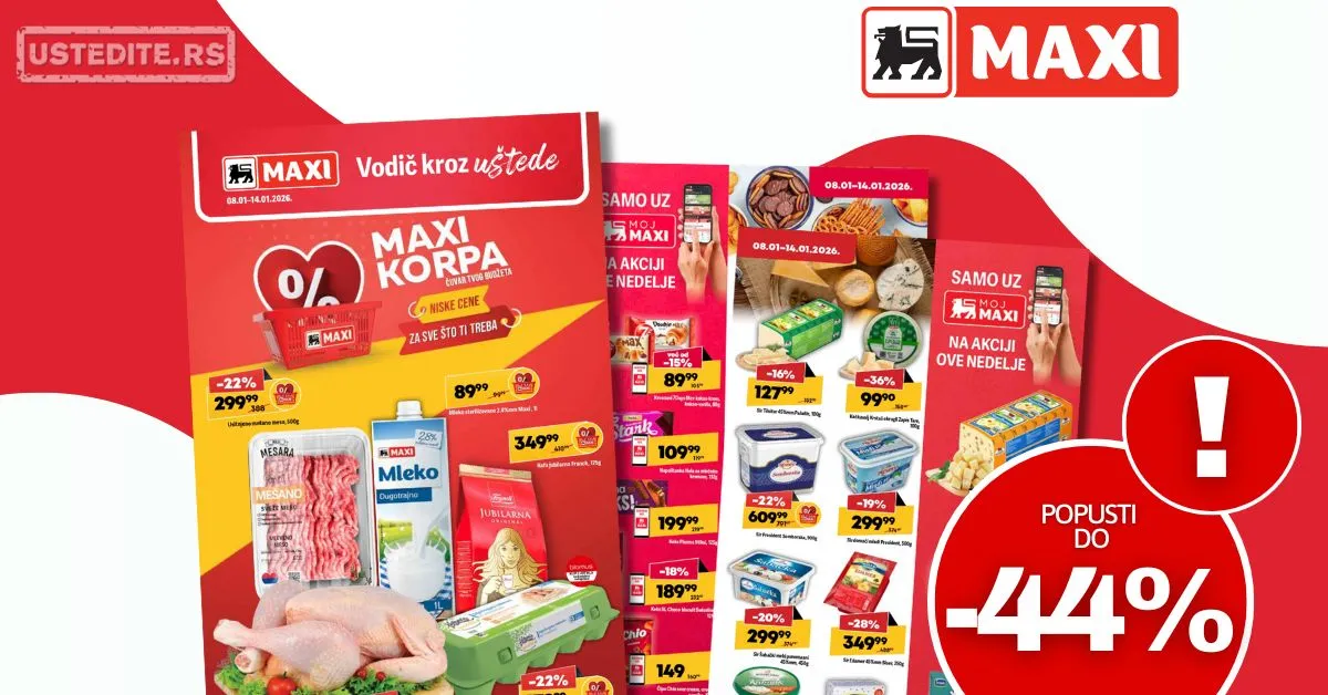 Maxi katalog 8-14.1.2026. - ustedite.rs