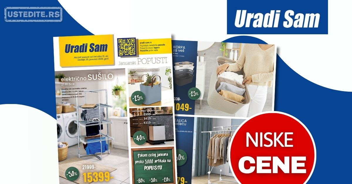 Uradi Sam katalog 15-25.1.2026. - ustedite.rs
