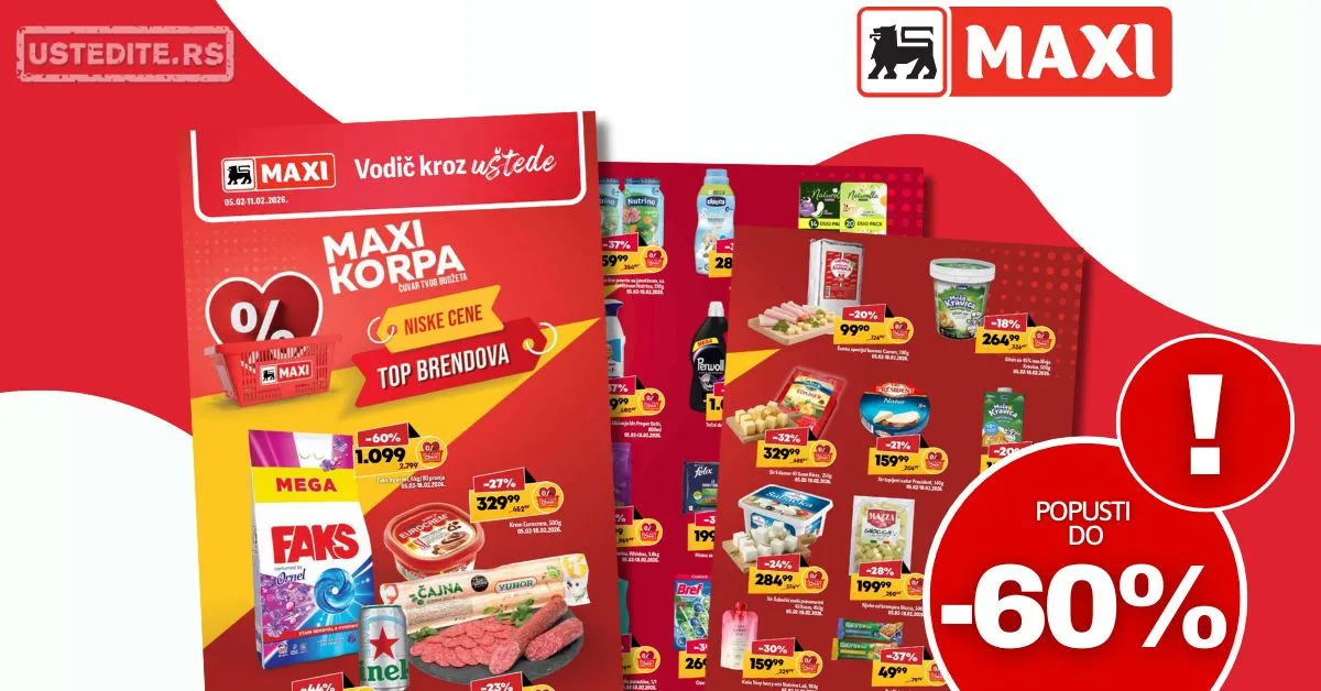 Maxi katalog 5-11.2.2026. - ustedite.rs