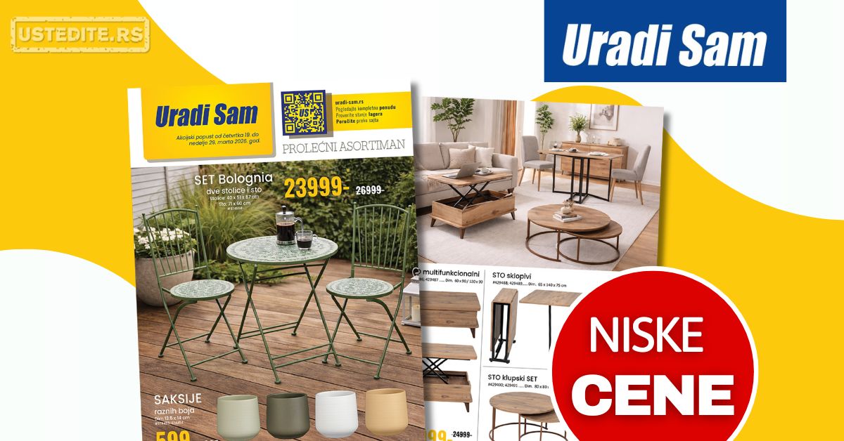 Uradi Sam katalog 19-29.3.2026. - ustedite.rs