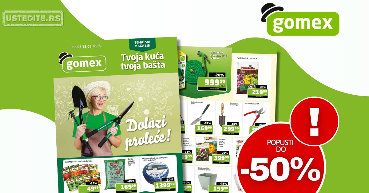 Gomex katalog TEMA MESECA 2-29.3.2026. - ustedite.rs