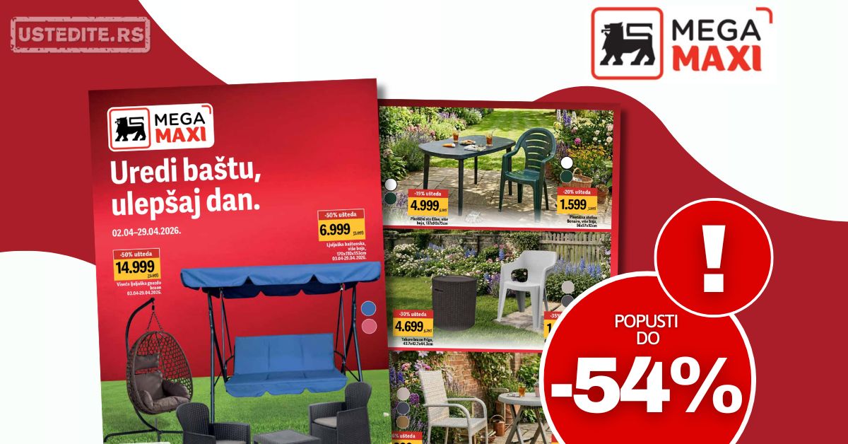 Mega Maxi akcija BAŠTA 2-29.4.2026. - ustedite.rs