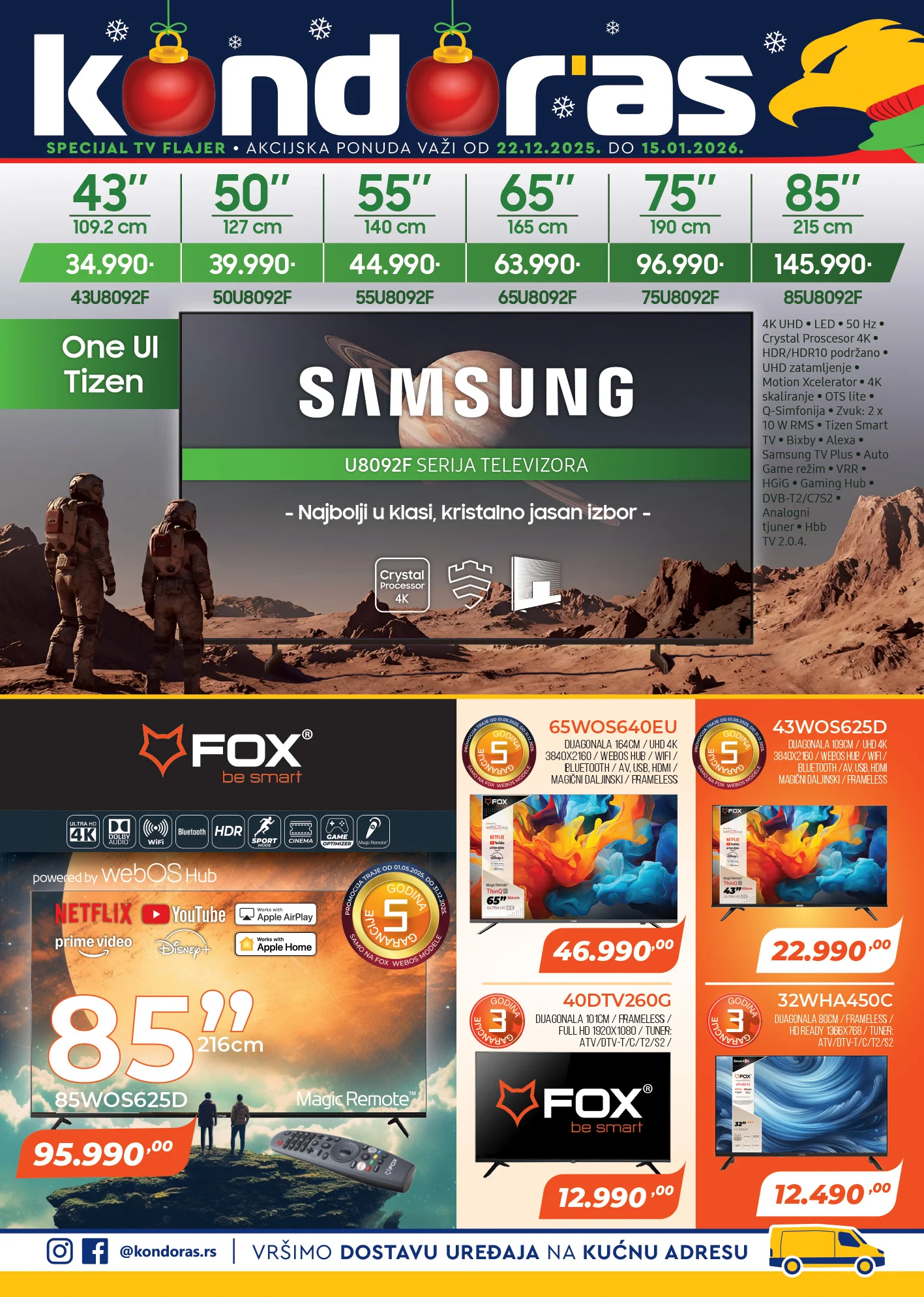 Kondor As SNIŽENJE do 15.1.2026. - ustedite.rs