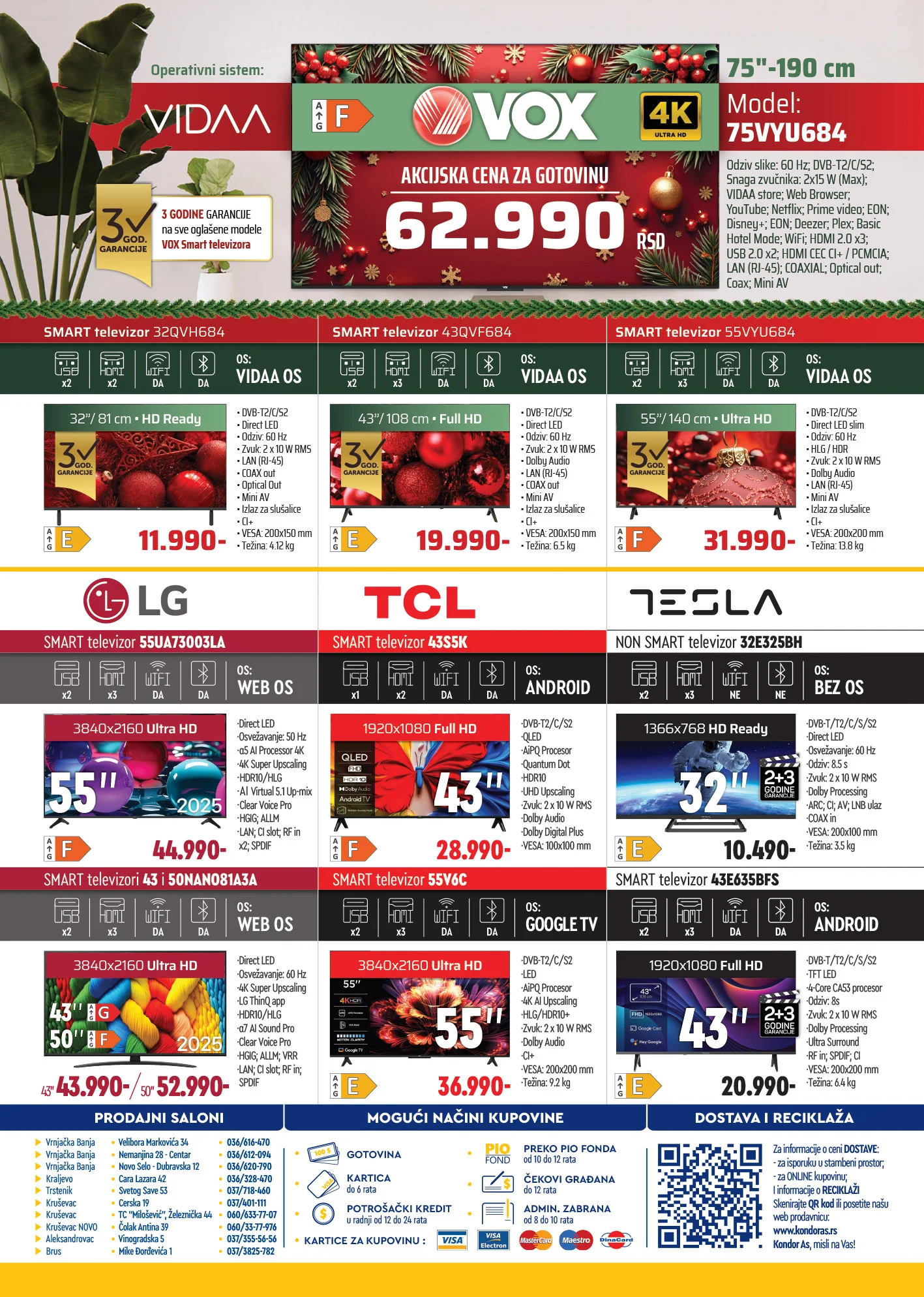 Kondor As SNIŽENJE do 15.1.2026. - ustedite.rs