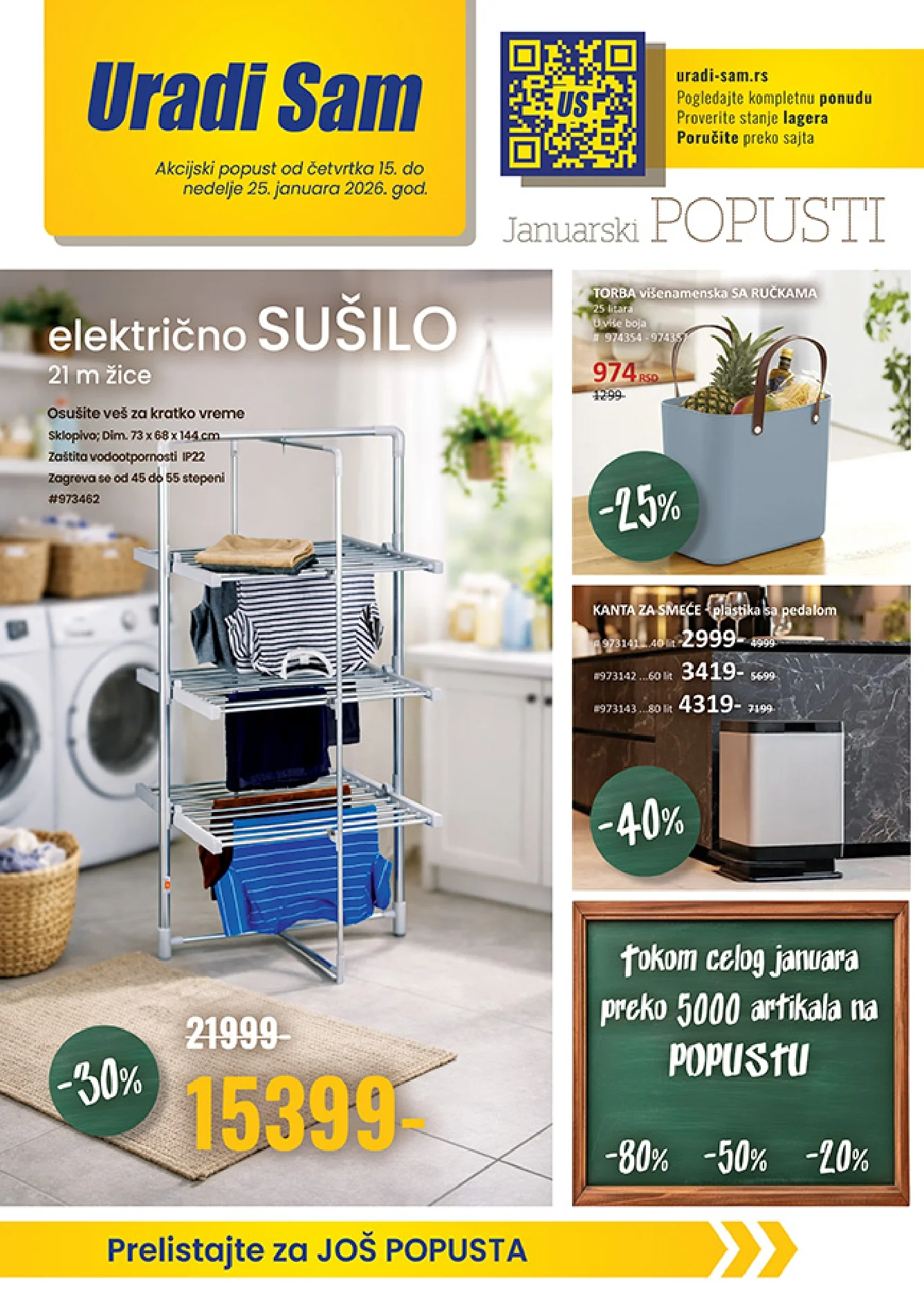Uradi Sam katalog 15-25.1.2026. - ustedite.rs